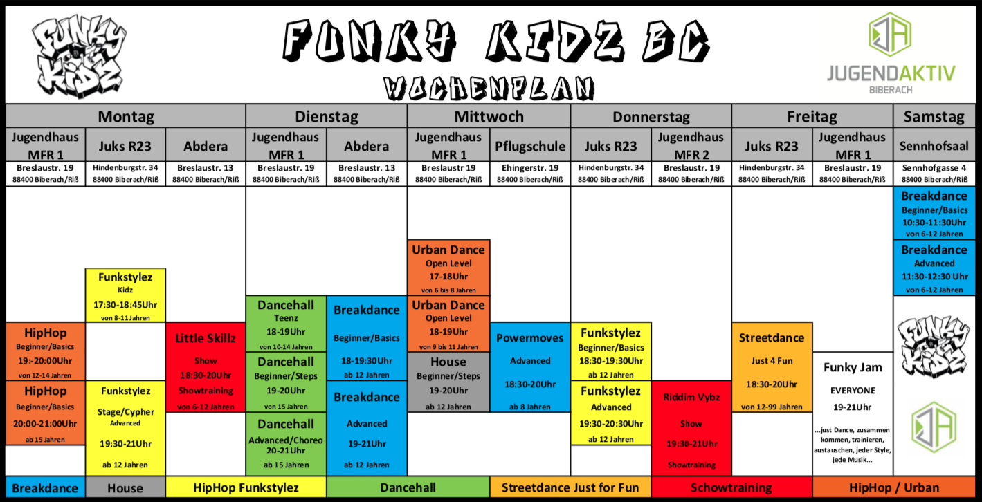 Trainingsangebot | Funky Kidz